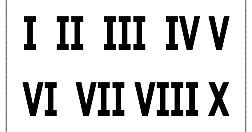 Gambar Angka Romawi Keren | Tochtye