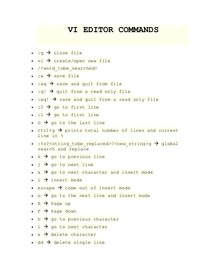 vi tips and shot cheatsheet
