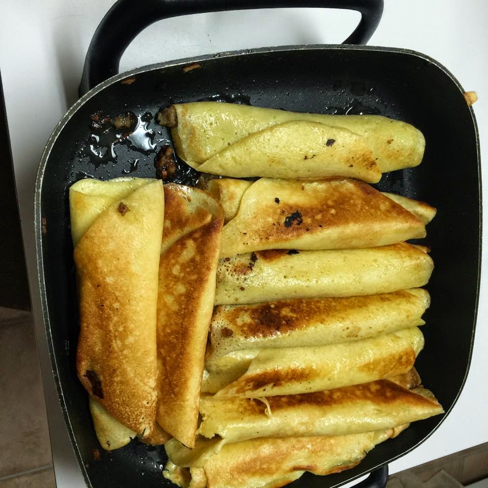 The Warrior Kitchen: Sausage Blinchiki