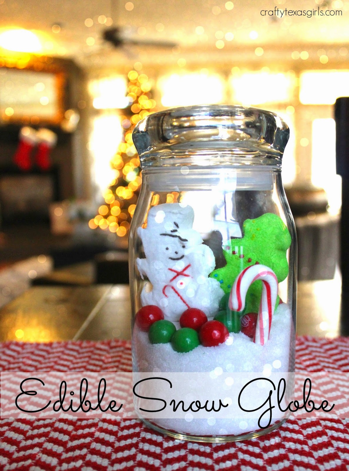 Crafty Texas Girls: Homemade Edible Sugar Snow Globe (A Christmas Craft)