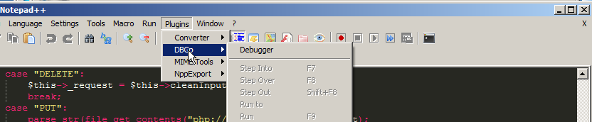 configuring xdebug in notepad++ to debug php