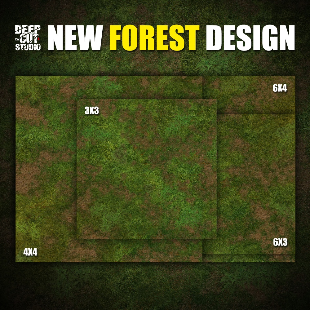 Wargame News and Terrain: Deep-Cut Studio: New Forest Game Mat Released