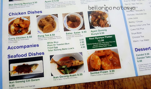 Cuba Menu Masakan Peranakan Melaka Baba Low Bangsar