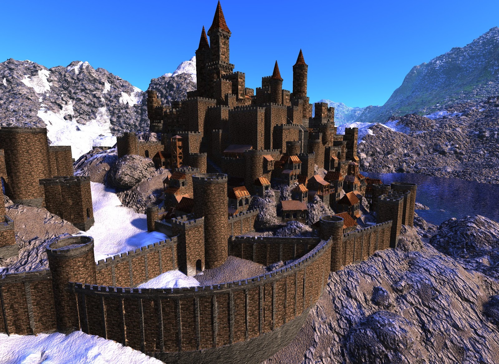 Procedural World: Castle by the lake