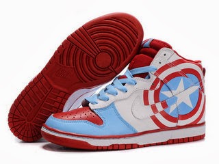 Nike SB Dunk Cartoon Shoes : Marvel Comics Nike Dunk Captain America ...
