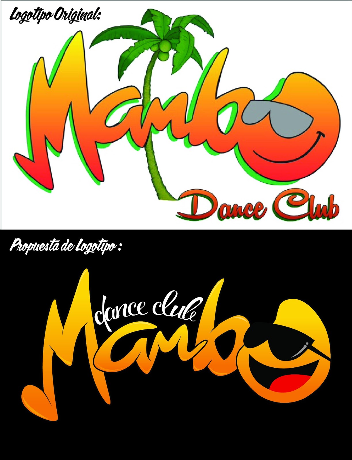 oscarzamoradg: PROPUESTA DE LOGOTIPO MAMBO DANCE CLUB