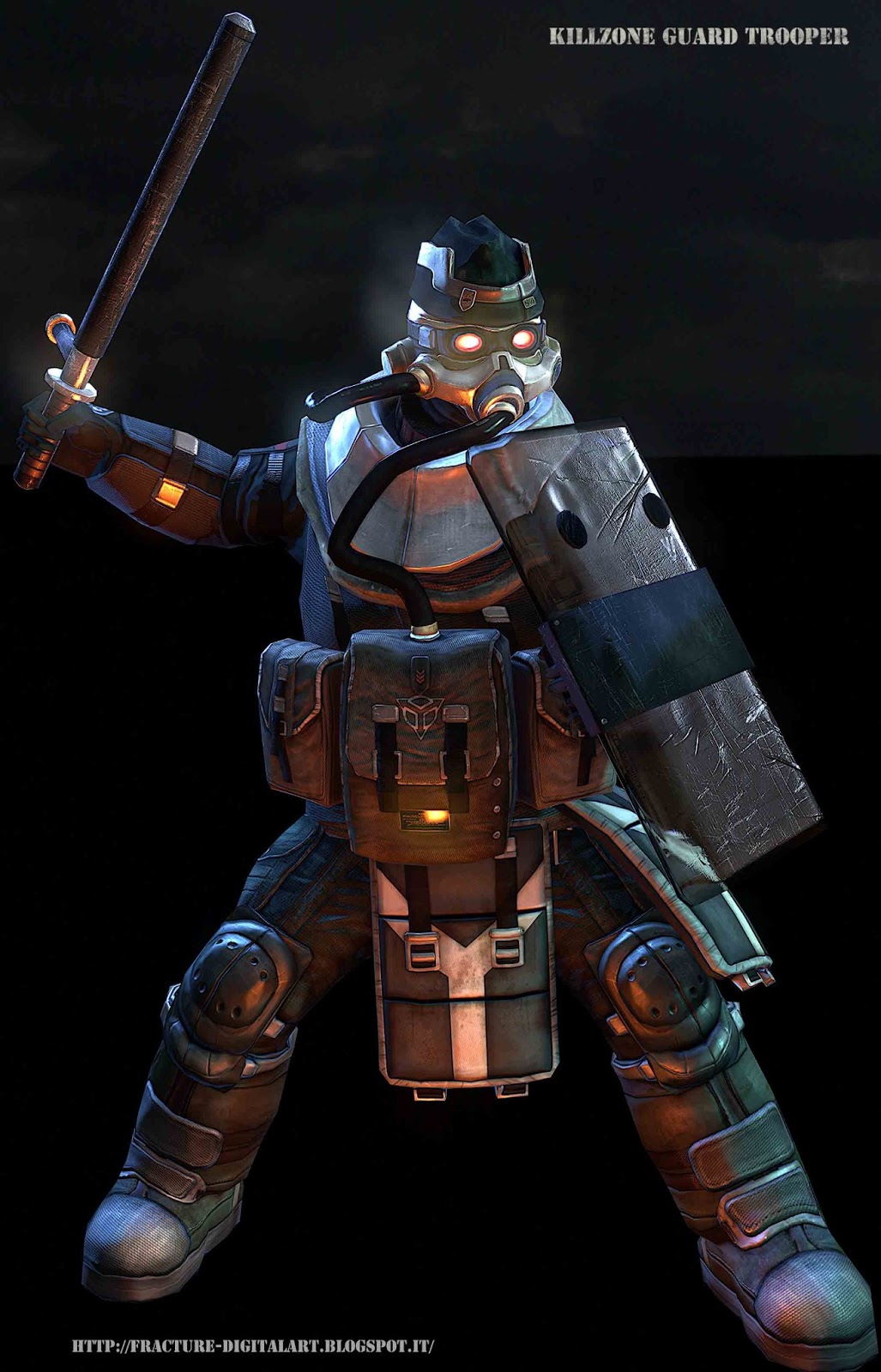 Fracture - Digital Art: Killzone guard trooper renders