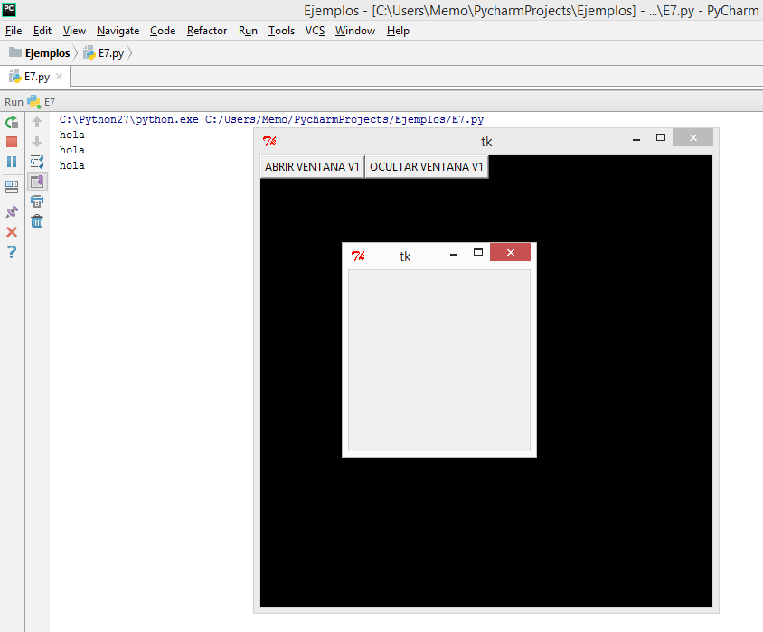 David Orlando Maldonado Lopez: Programas Tkinter Python