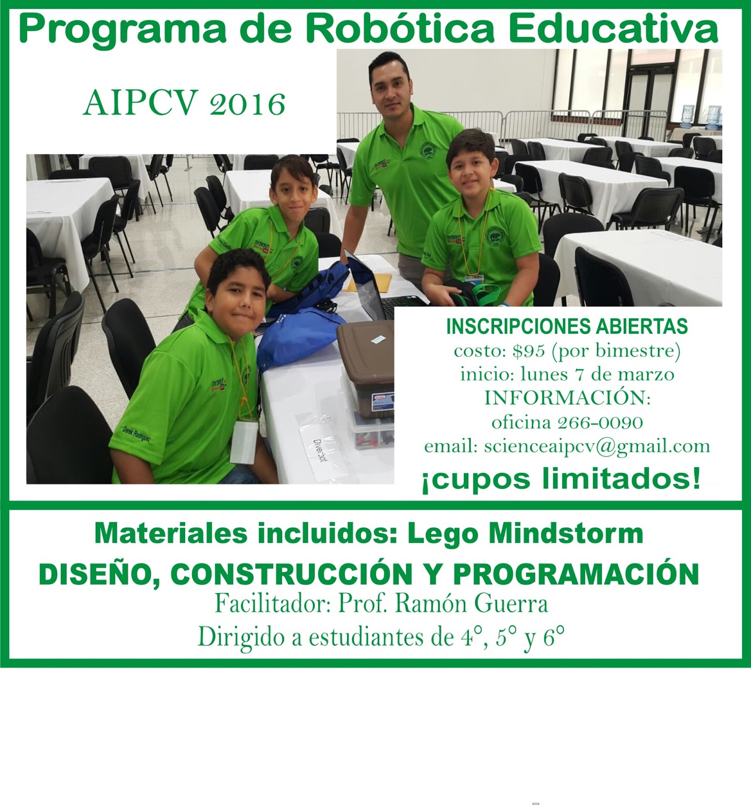 Ram n Guerra PROGRAMA DE ROB TICA EDUCATIVA 2016 ram-n-guerra-programa-de-rob-tica-educativa-2016