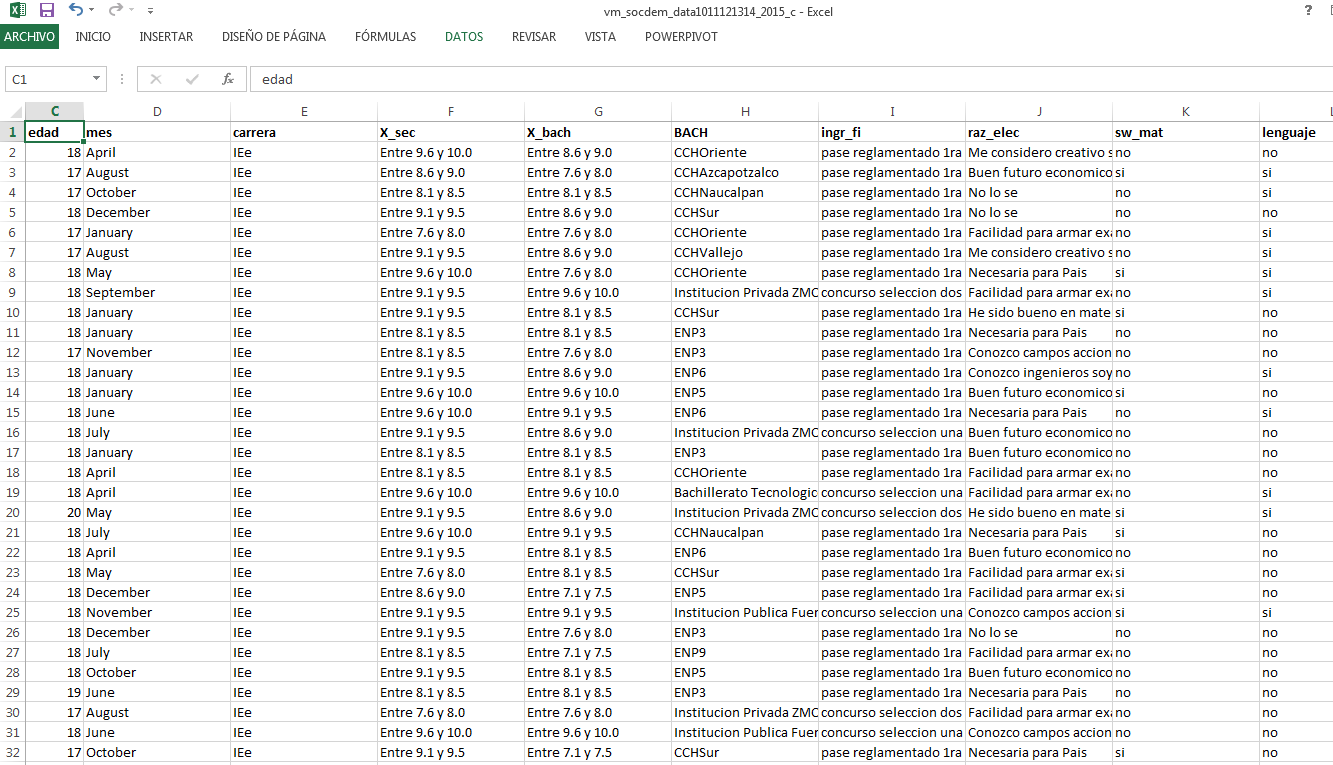 Pathros: Weka - crear un archivo .arff desde Excel