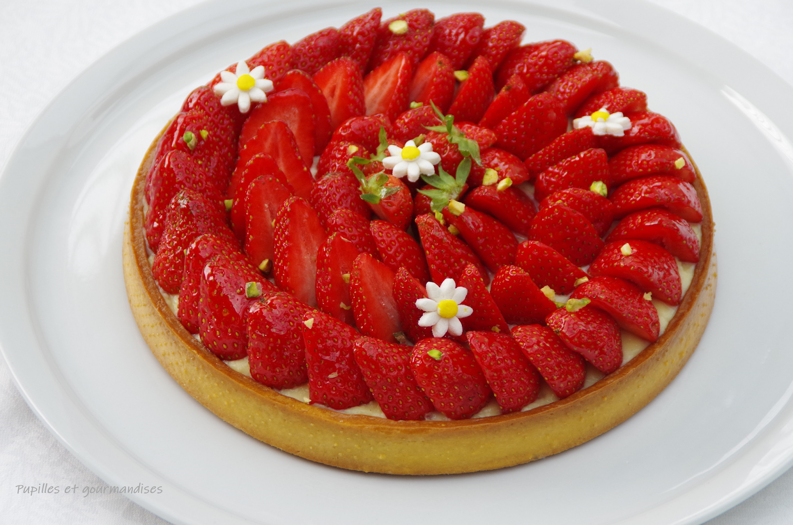 Tarte aux fraises et crème pâtissière