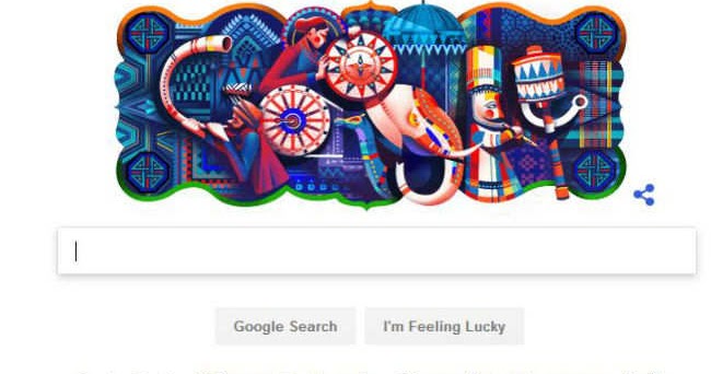 India's 69th Republic Day Celebrated By Google Doodle ~ LED - Learn ...