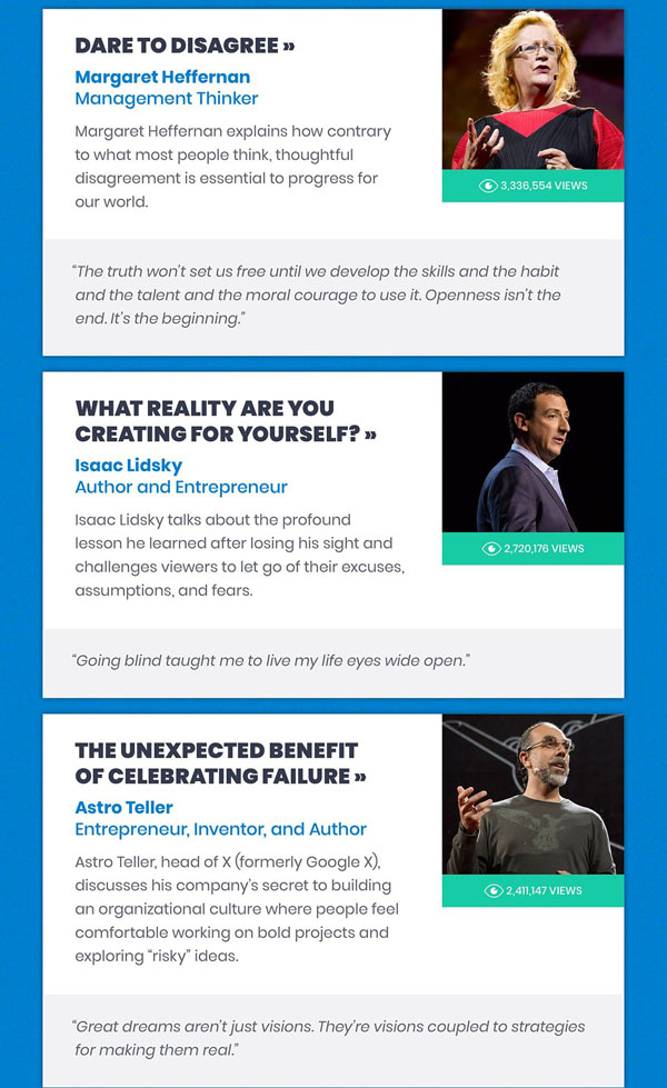 MINIBOSS BUSINESS SCHOOL (UNITED KINGDOM): 17 Inspirational TED Talks ...