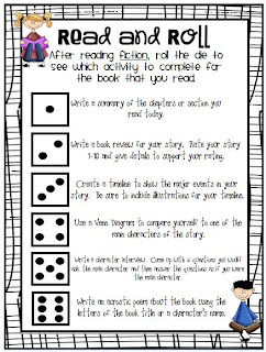Classroom Freebies Too: "Read and Roll!" Reading Responses