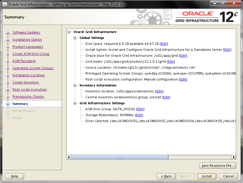 Insight Into Oracle Installing Oracle Grid Infrastructure 12c R1 12 1