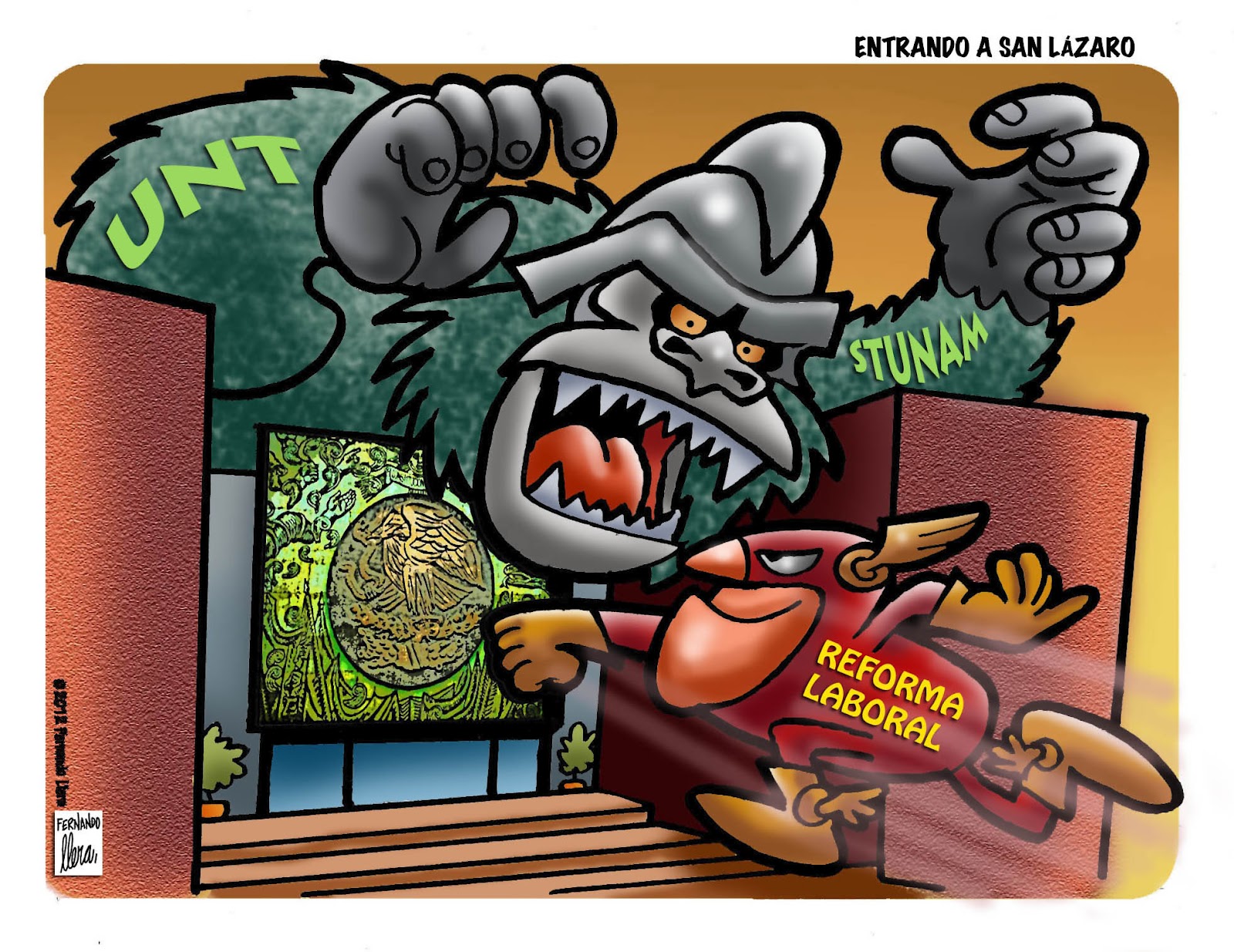 Fernando Llera Blog Cartoons: Legislative Hall blocked by Union groups ...