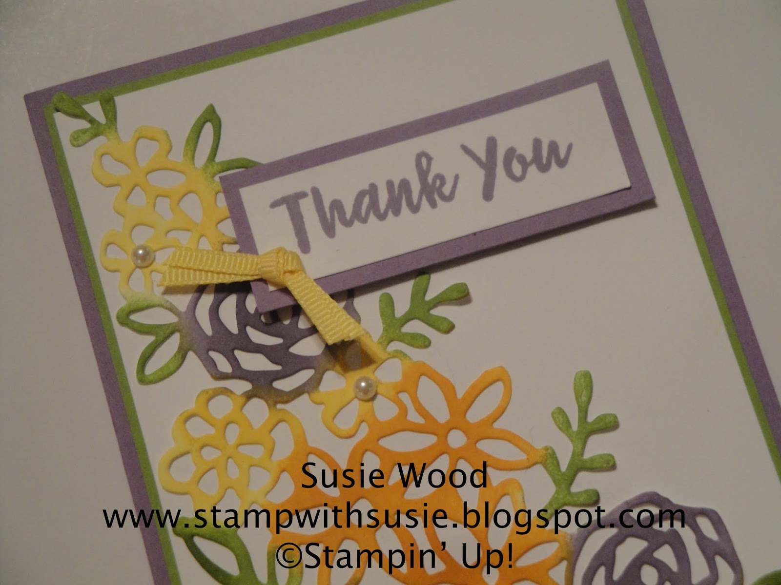 Stamp with Susie: Beautiful Flowers using the Springtime Impressions Thinlits Dies!