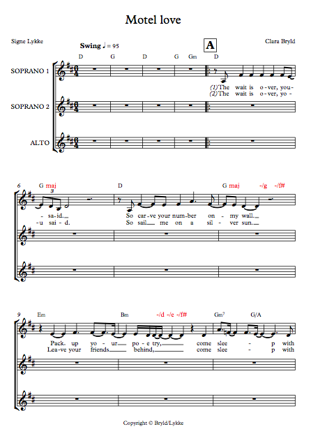 Signe Lykke: 'Motel Love'