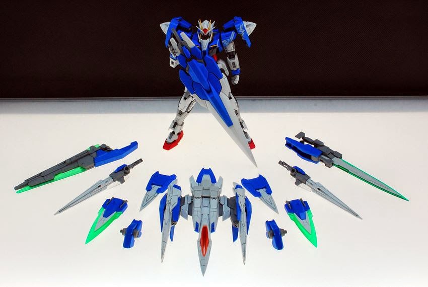 GUNDAM GUY: RG 1/144 00 Raiser Seven Sword/G - Customized Build