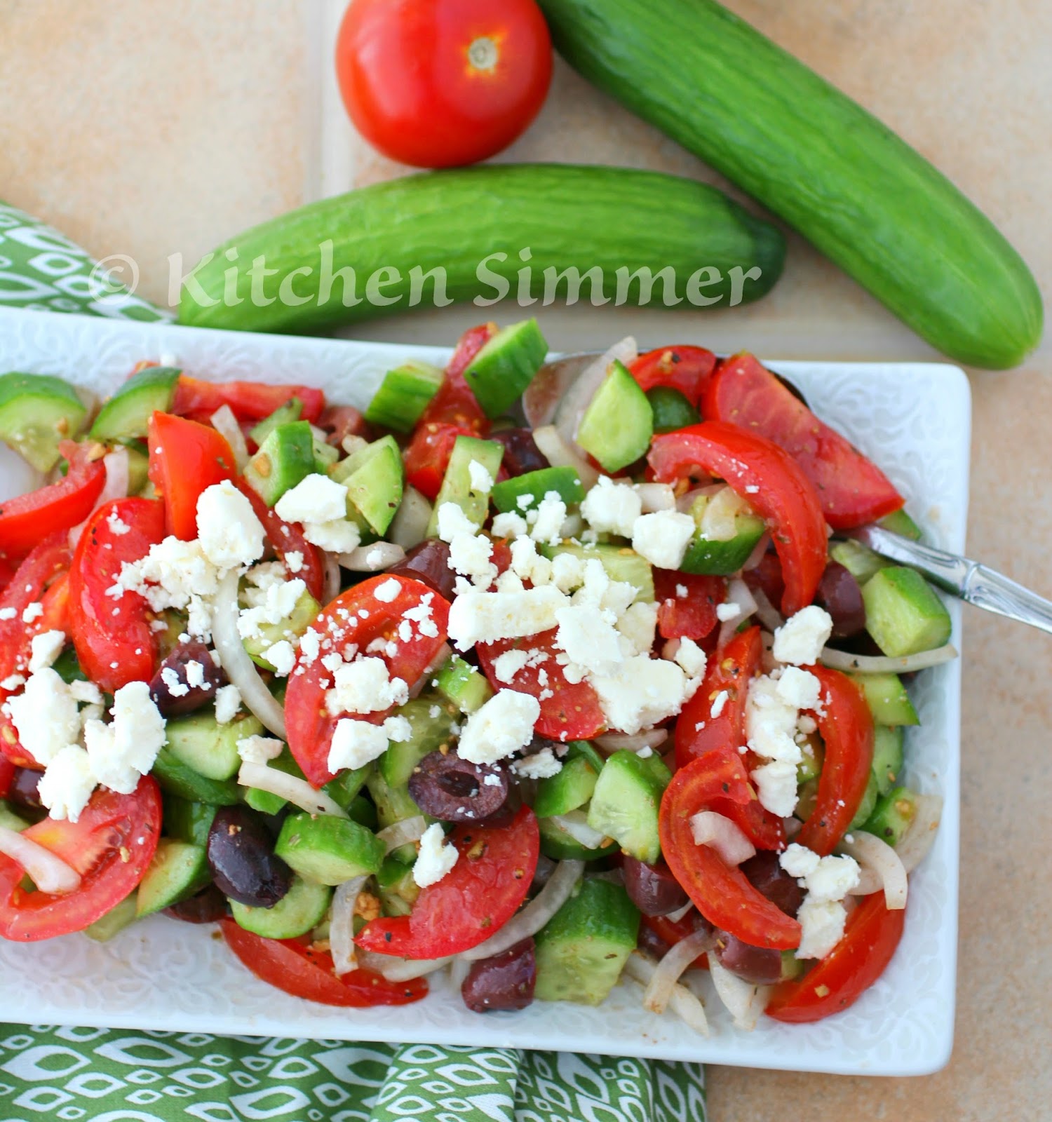 Kitchen Simmer: Simple Greek Salad