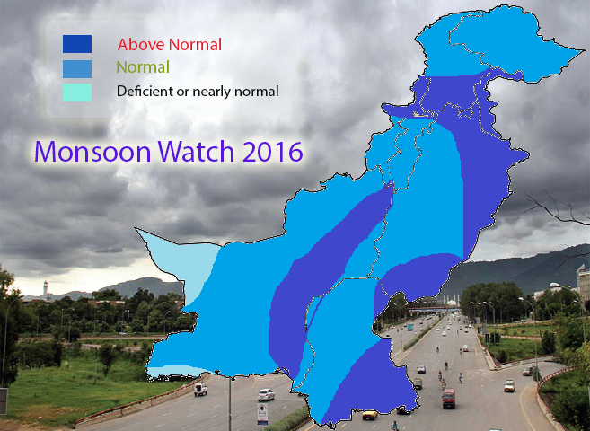 Vagaries Pakistan: Monsoon watch 2016 (20-June) July to September
