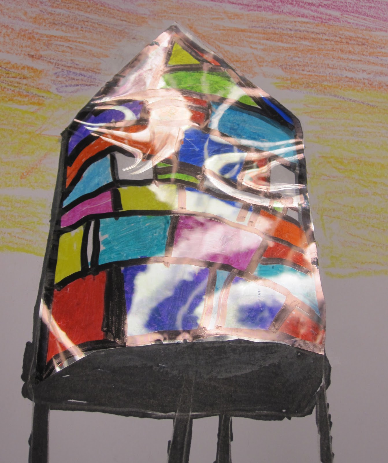 shine brite zamorano: stained glass water towers