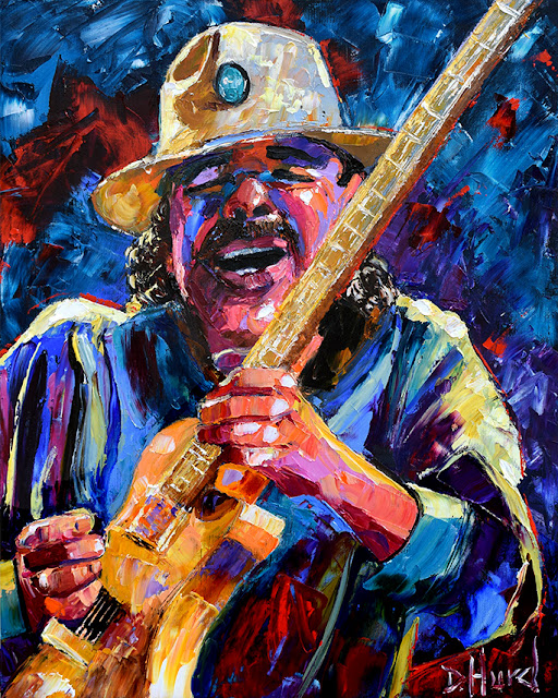 Debra Hurd Original Paintings AND Jazz Art: Carlos Santana art Rock ...
