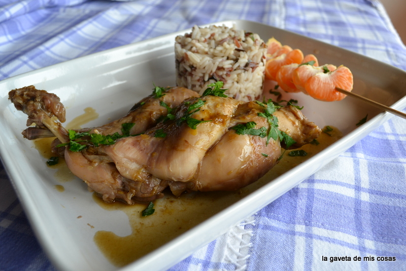 LA GAVETA DE MIS COSAS: CONEJO CON SALSA DE NARANJA