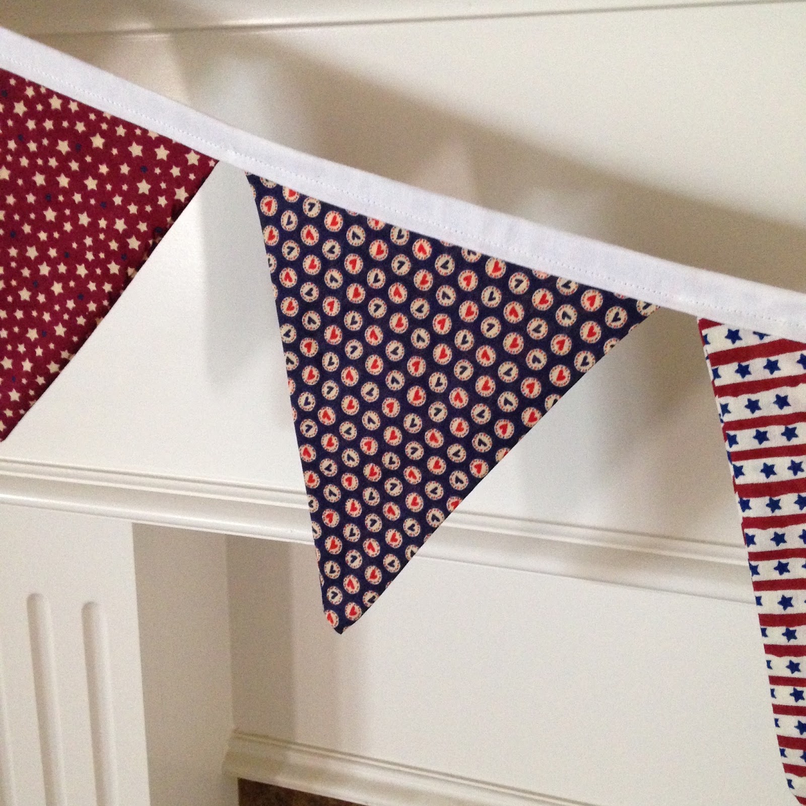 Sticks and Stones: Fourth of July Bunting Tutorial