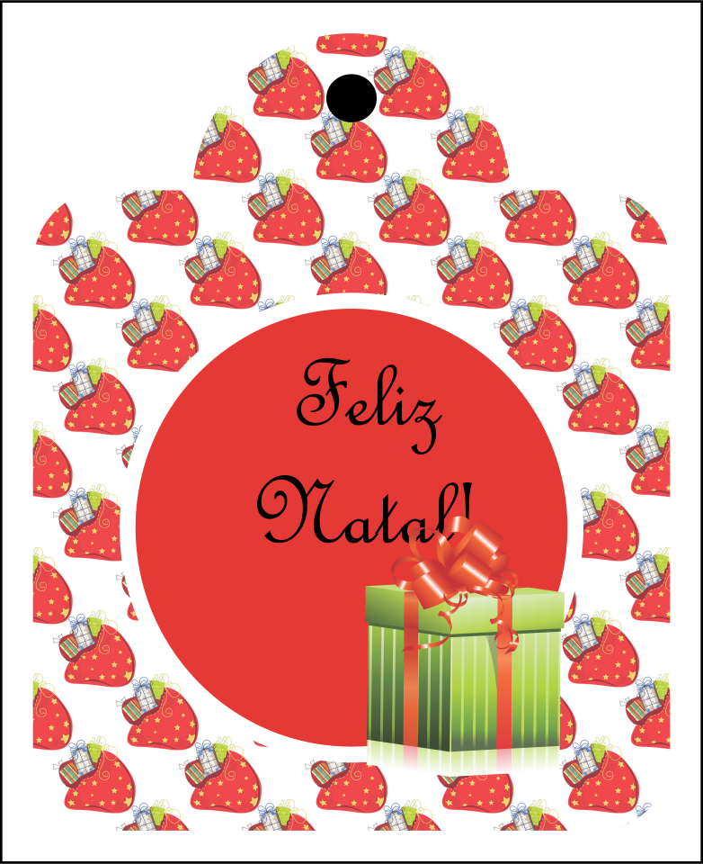 Tags Feliz Natal para baixar e imprimir