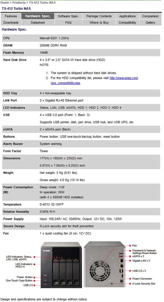 Matthew's blog: [Review]: QNAP TS-412 NAS