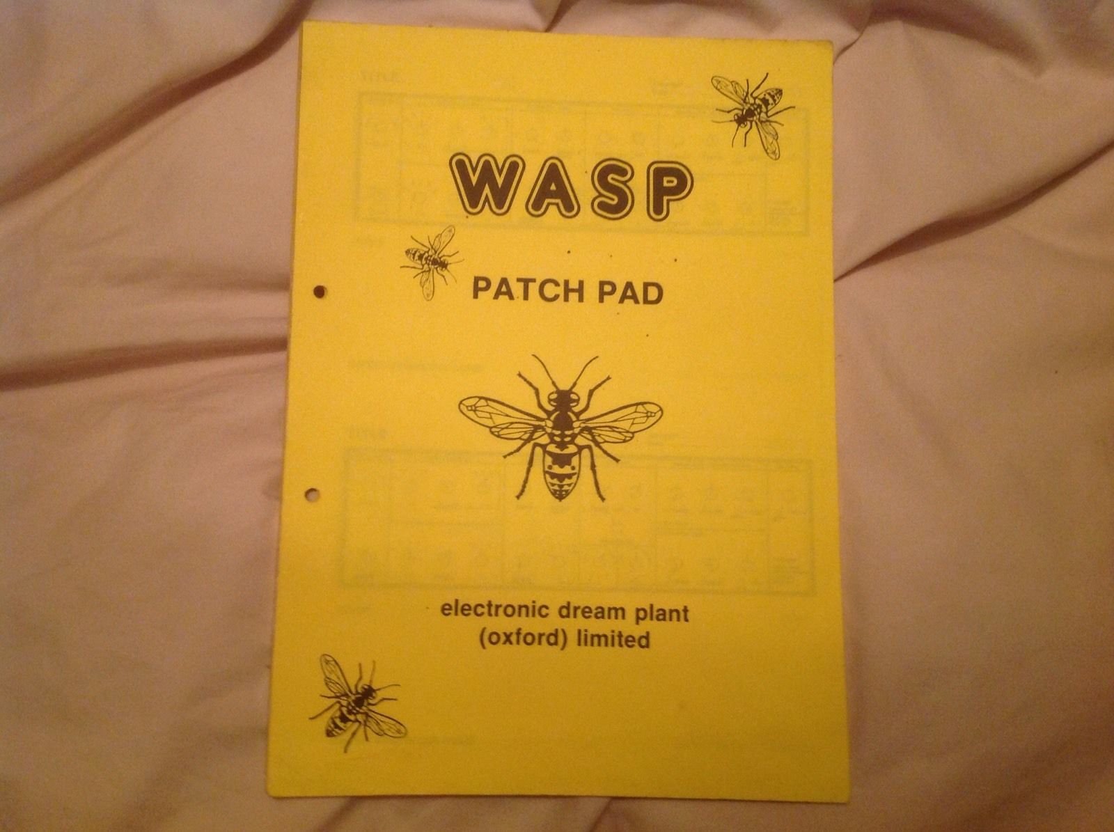 MATRIXSYNTH: EDP Wasp with Patch Pad Booklet / Patch Sheet Manual