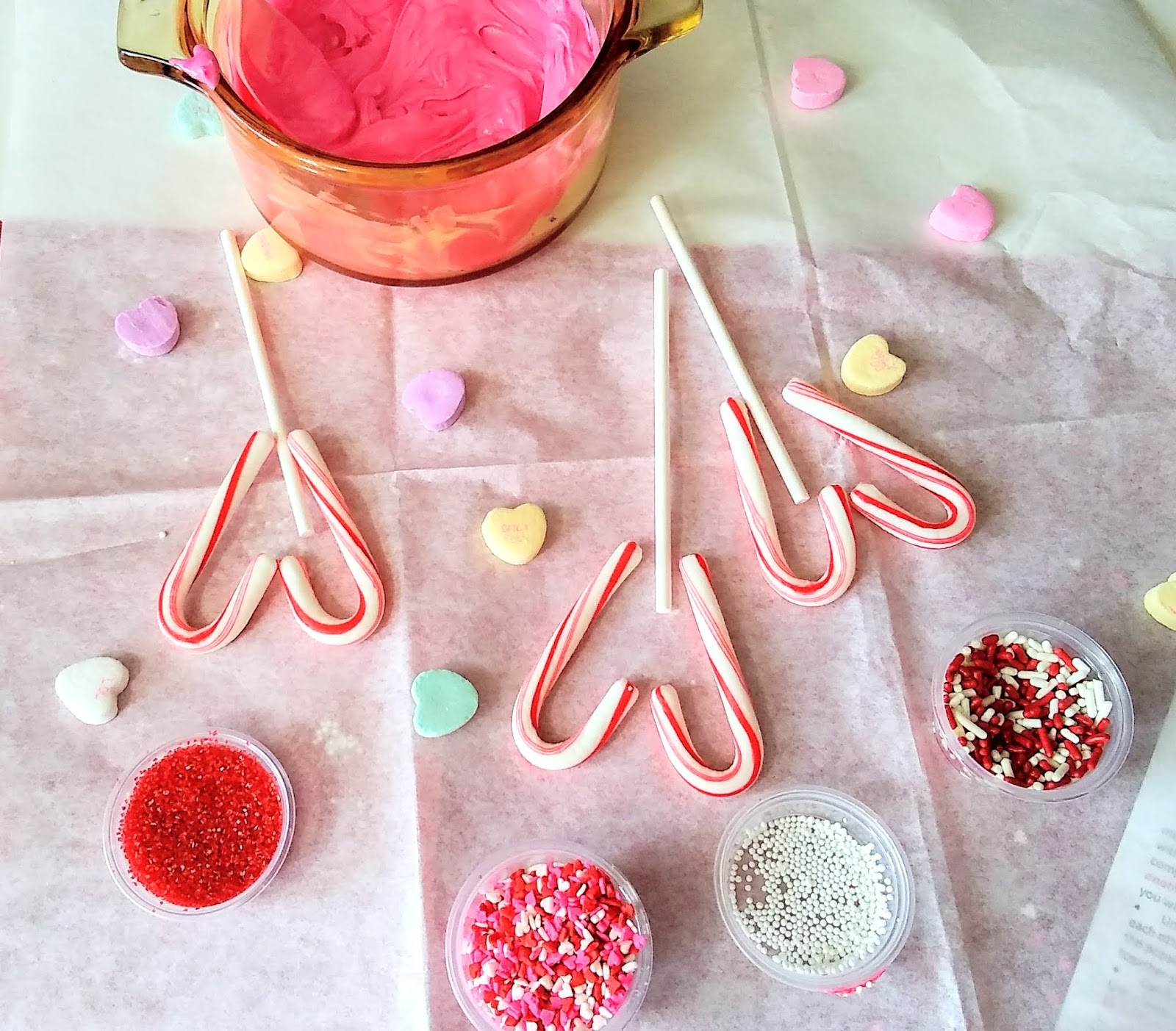 I love that she repurposed holiday candy canes