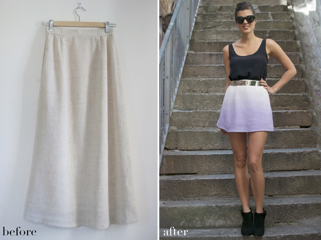 DIY: Falda con efecto degradado