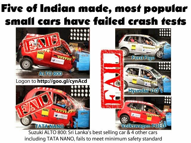 Indian Cars Fail Safety Test - Garigos