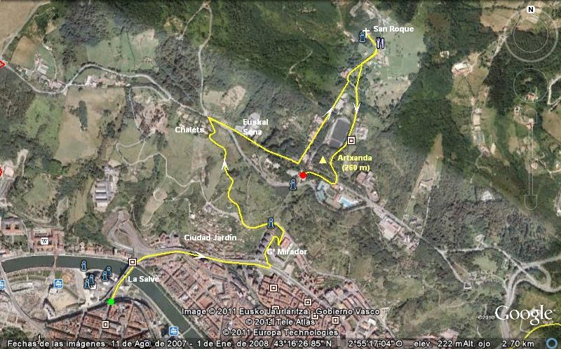 ibilkat: Artxanda por Vía Vieja de Lezama