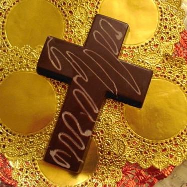 He Died For My Grins: Chocolate Cross