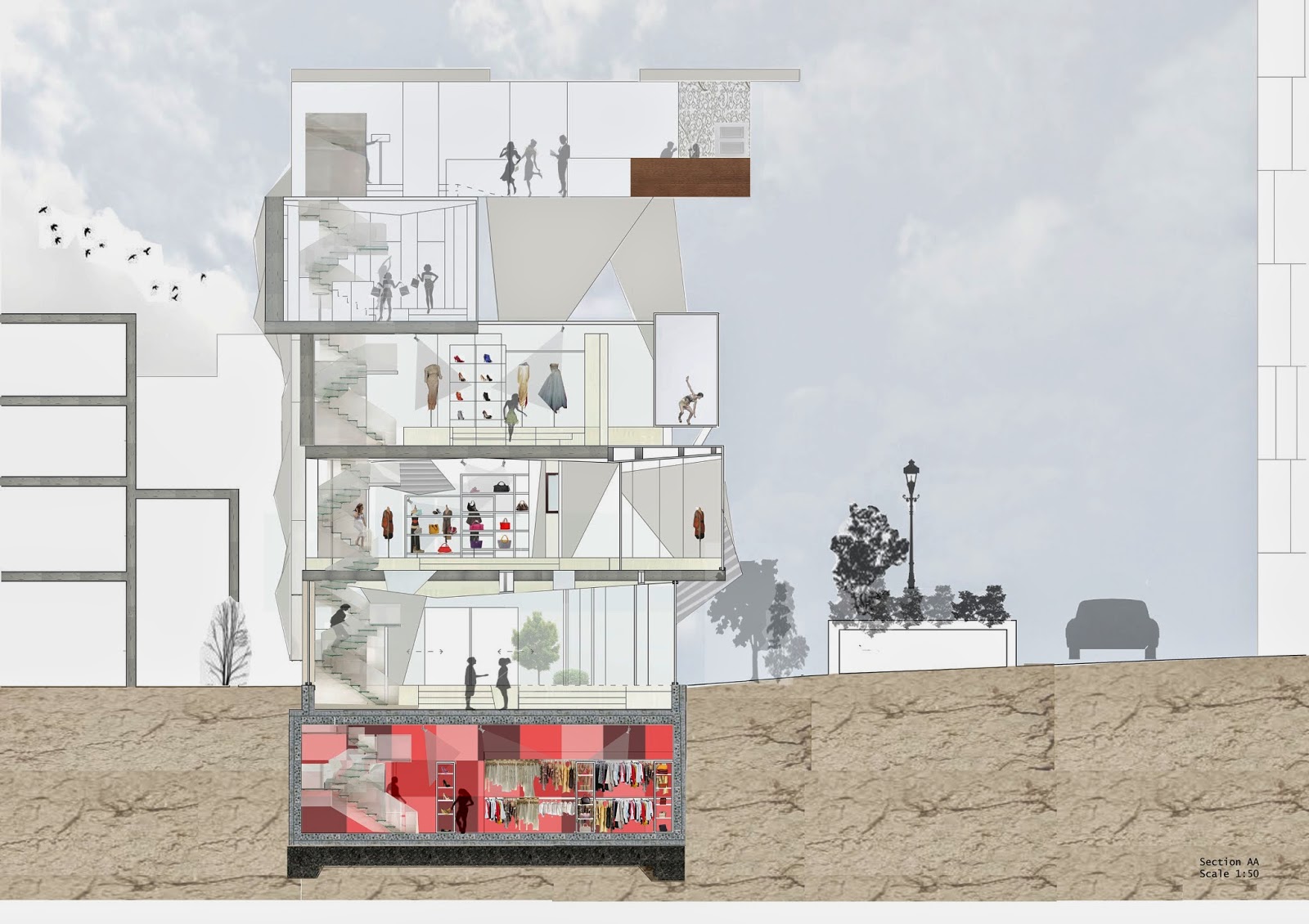 Georgia Grigoriadi BA(Hons)Architecture: Sections | Collage | Detail ...