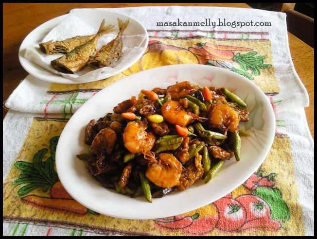 Masakan Melly: Oseng Oseng Tempe,Udang & Kacang Panjang