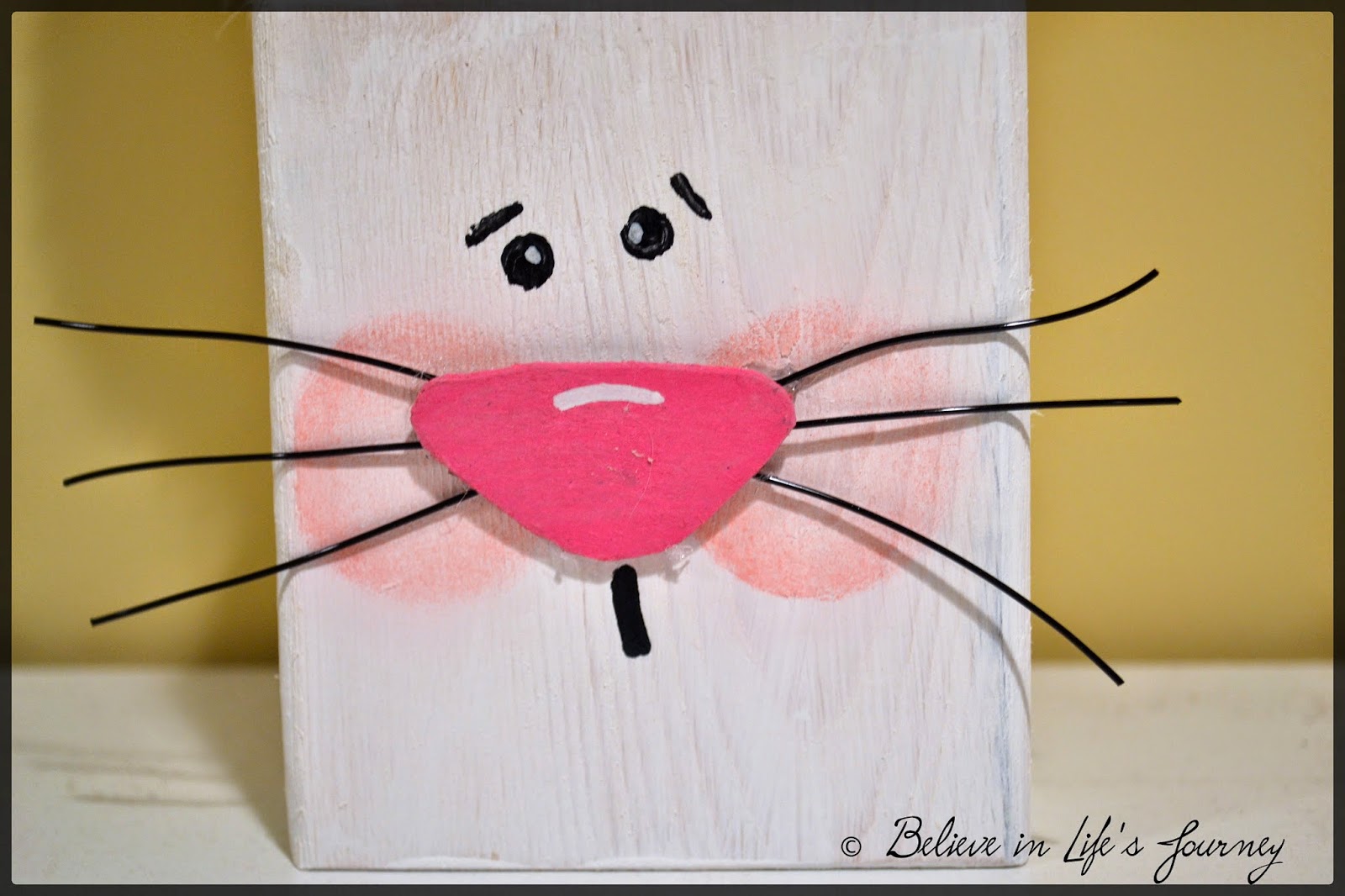 Believe in Life's Journey: 2x4 Easter Bunny Crafts