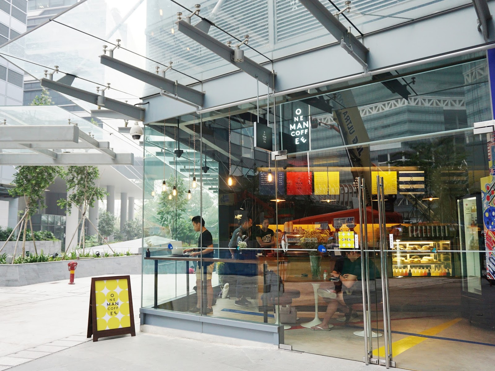 PinkyPiggu: One Man Coffee @ Fusionpolis ~ Serving Aromatic Coffee ...