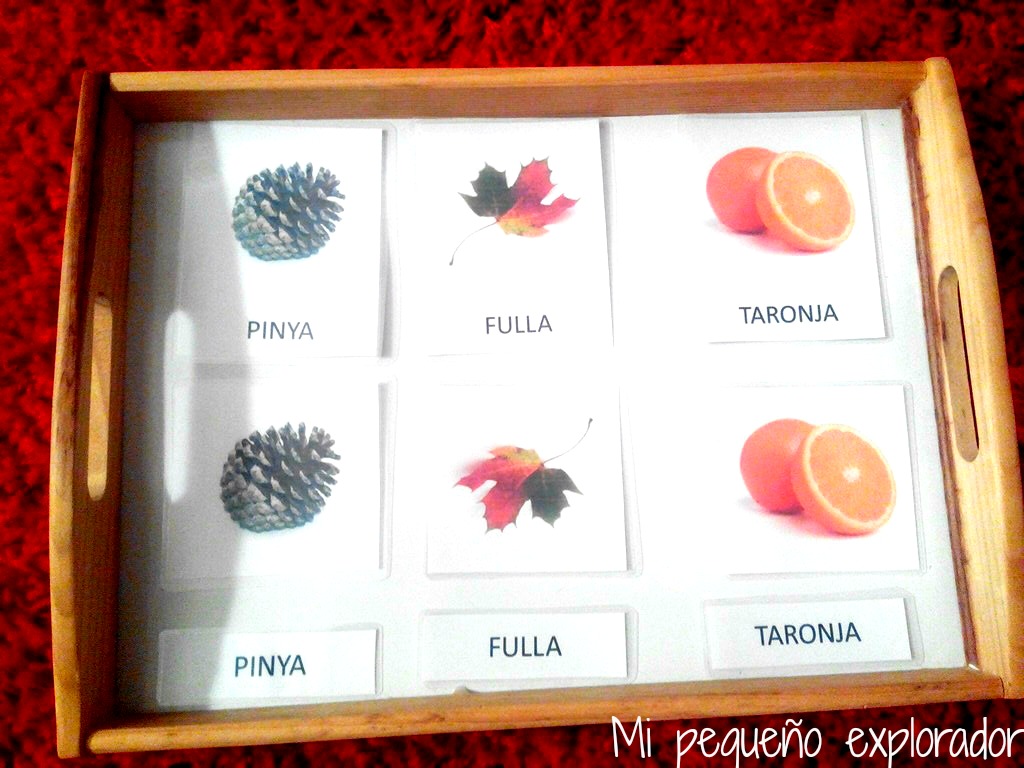 Tarjetas de 3 partes del otoño