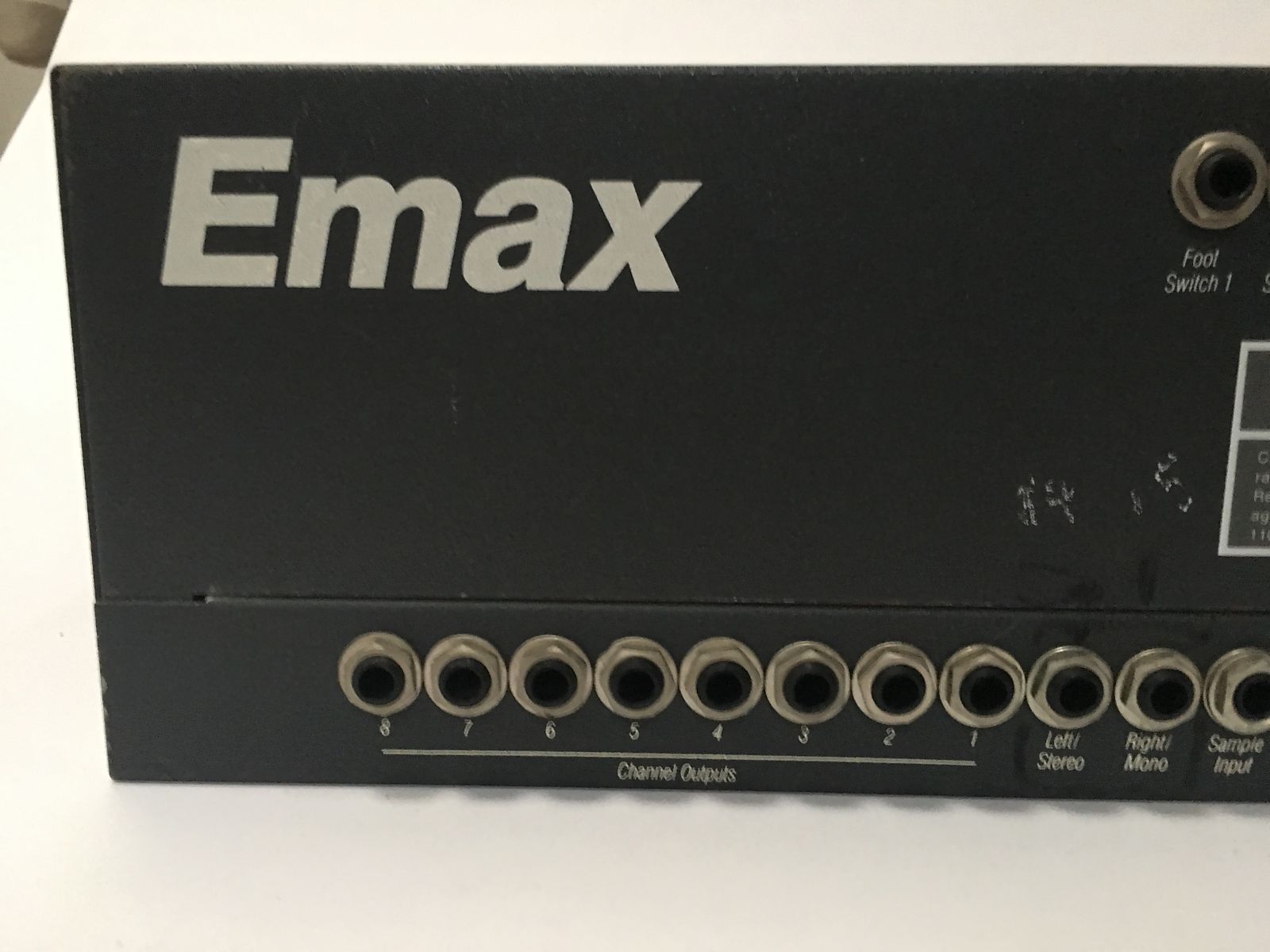 MATRIXSYNTH: Emu Emax 1 SE Rack Sampler w/SCSI2SD OLED Display SN 0680192