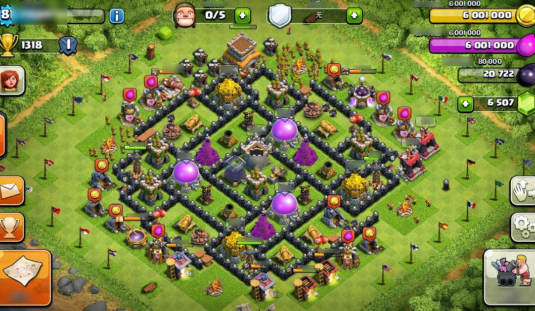 UPDATED lvl 8 bases - CLASH OF CLANS
