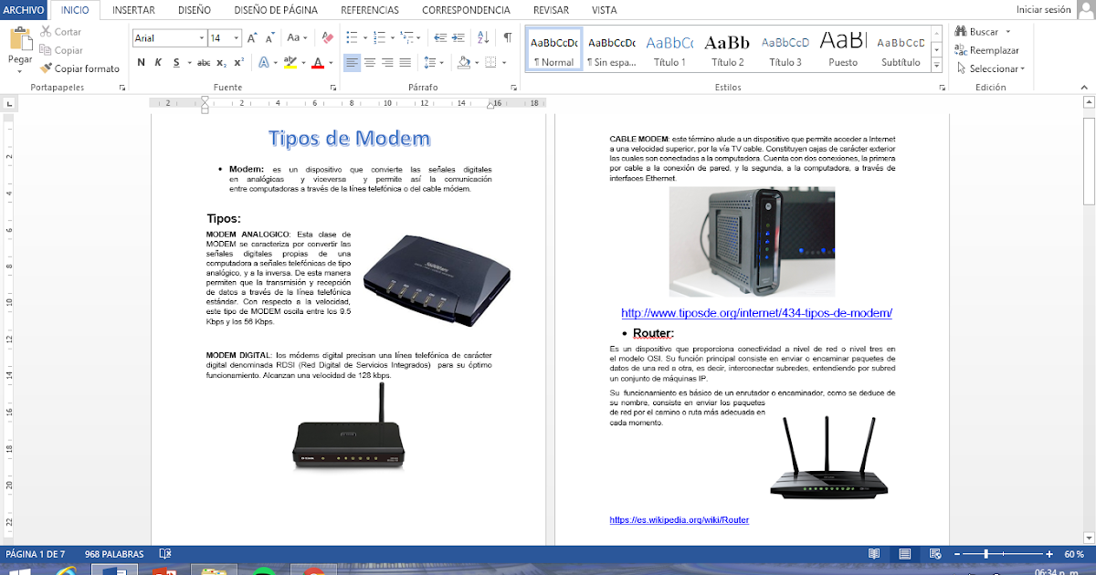 Francisco Javier Dominguez Hernandez: Tipos de Modem
