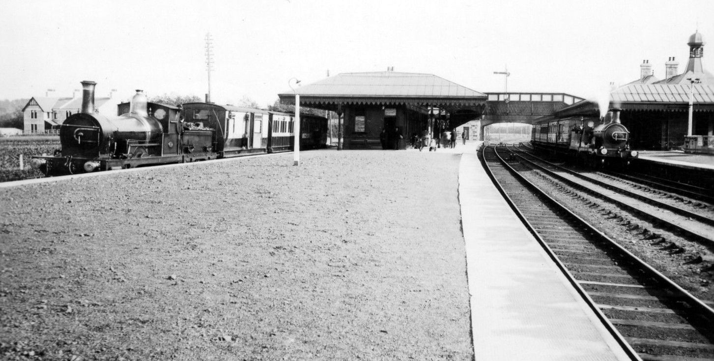 Tour Scotland: Old Photograph Railway Station Inverurie Scotland