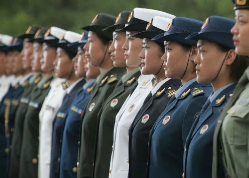 The Uniform Girls: [PIC] China military women