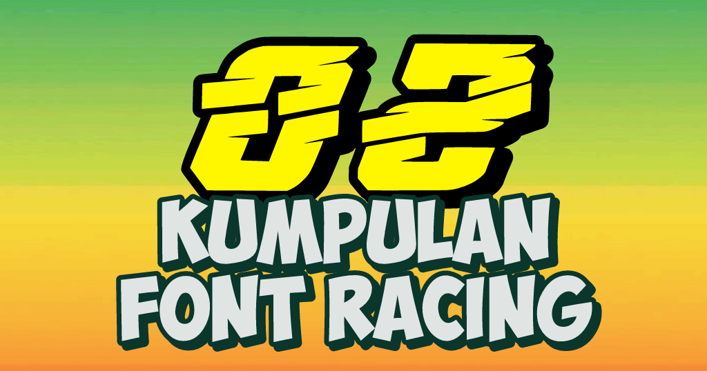 Kumpulan Font racing #2