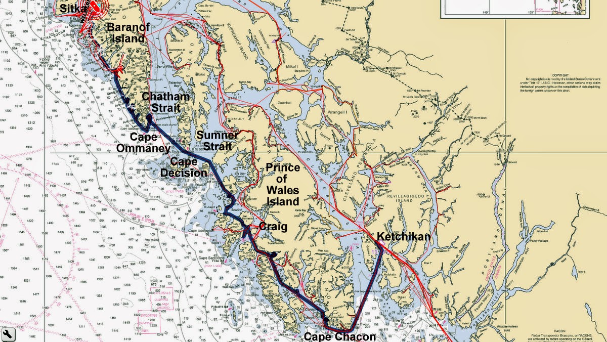 m/v WILD BLUE Cruising Blog: 2014-11 Ketchikan to Sitka, Via the West ...