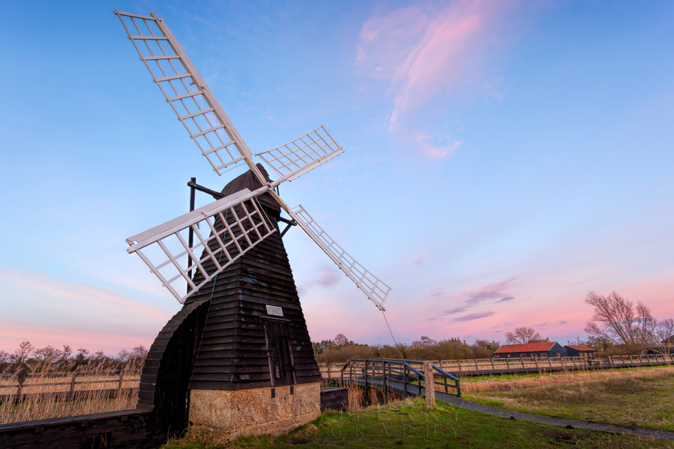 Photo journal of sorts: Wicken Fen windmill at sunset